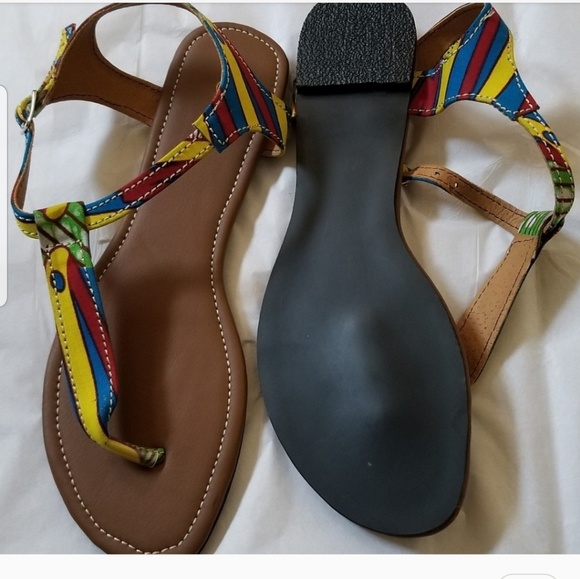 Shoes | Beautiful African Print Sandals | Poshmark